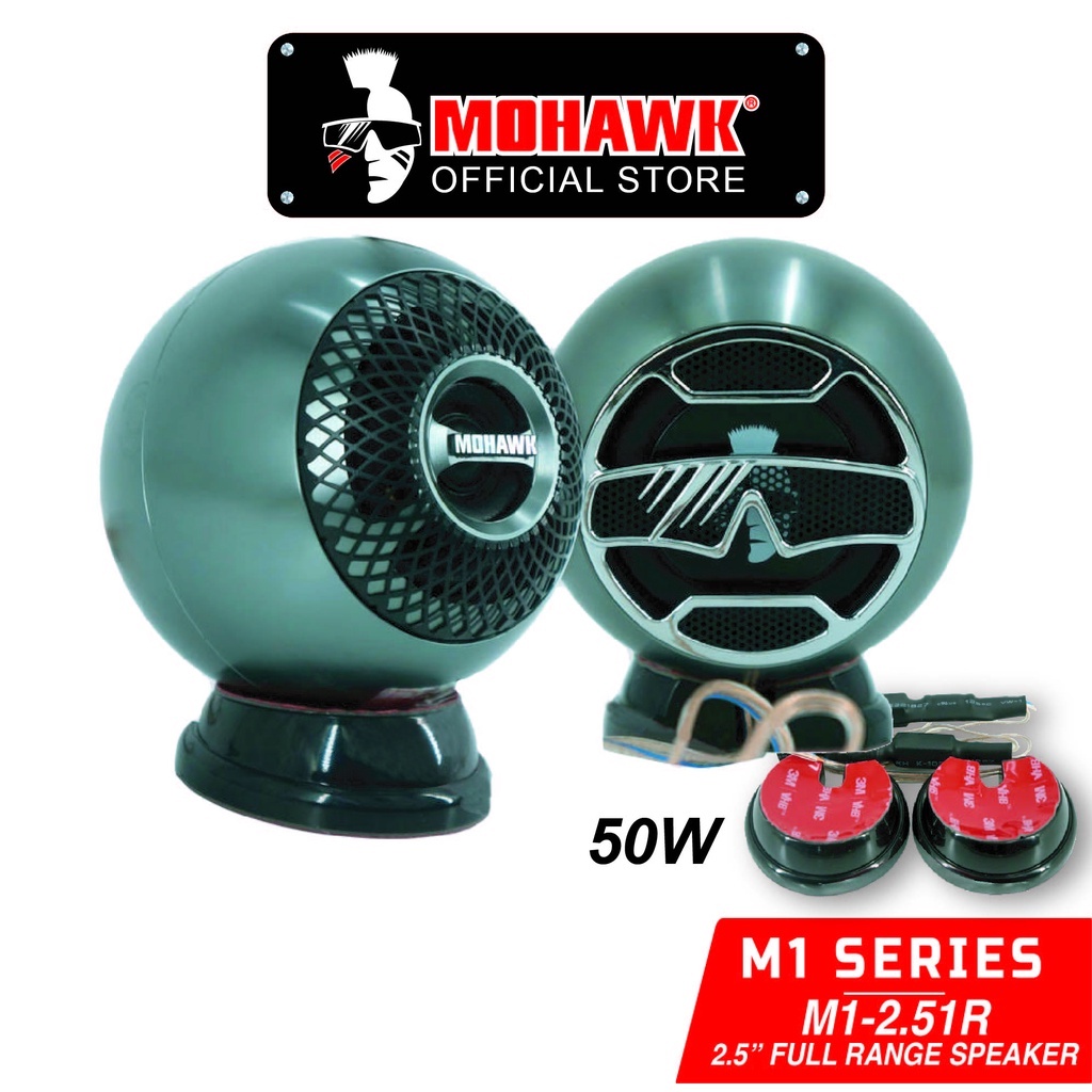 MOHAWK M1-SERIES R 2.5 INCH FULL RANGE SPEAKER WITH TWEETER M1-2.51R | Shopee Malaysia