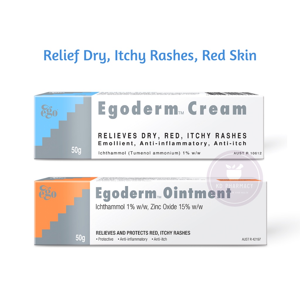 EGO Egoderm Ointment 50g / Egoderm Cream 50g for relief itchiness ...