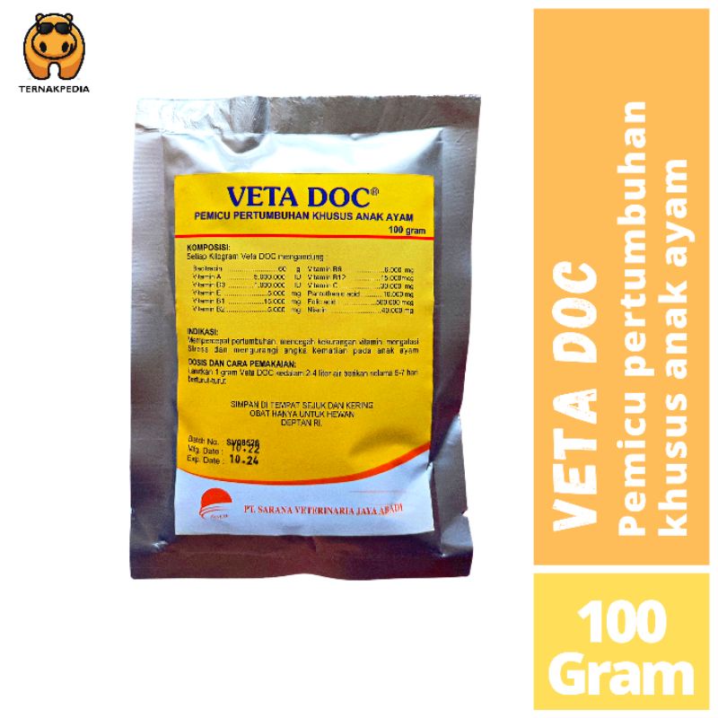 Veta DOC 100 Grams - Special Vitamins for DOC Chickens - Growth ...