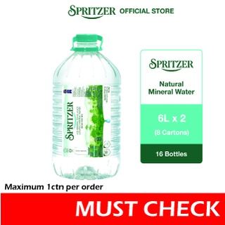 Spritzer Mineral Water (2 Units x 6L) | Shopee Malaysia
