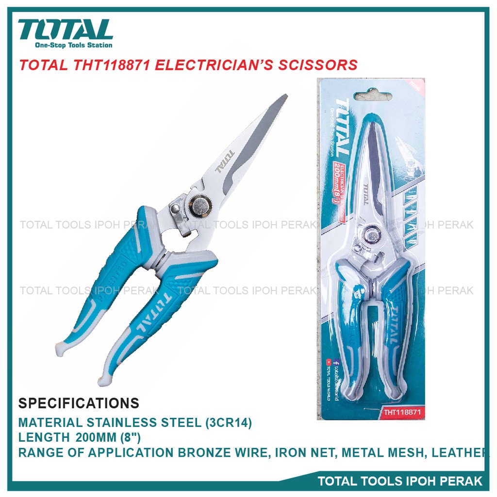 TOTAL THT118871 Electrician’s Scissors | Shopee Malaysia