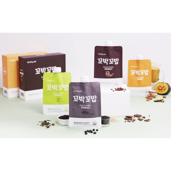 [VIVLIV] Protein Shake, Korean meal replacement, 40g x 7 packs | Shopee ...