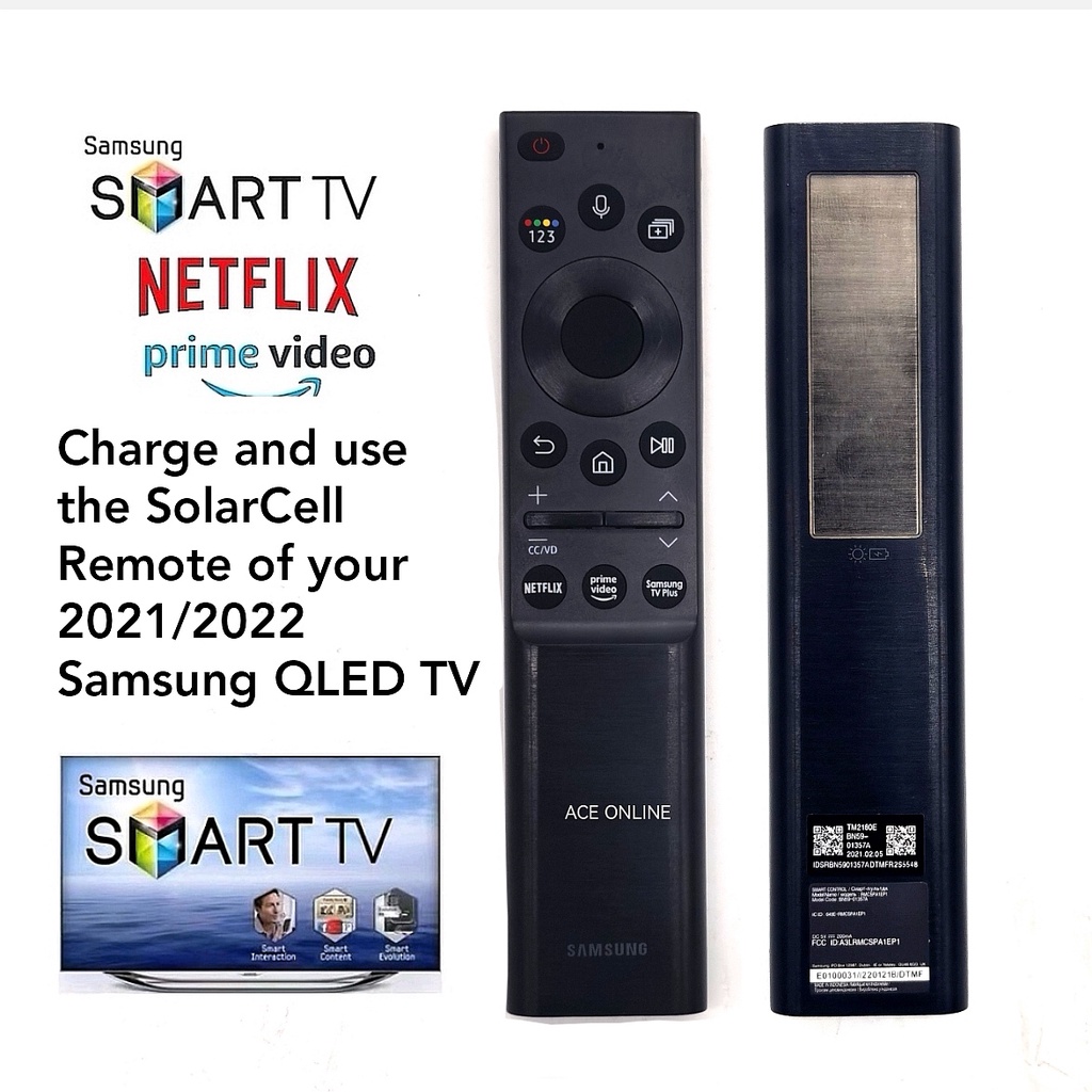Charge and use the SolarCell Remote Control of your 2021/2022 Samsung ...