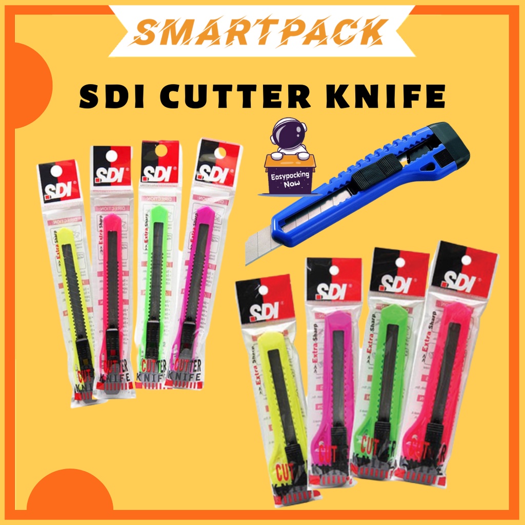 SP Utility Cutter Knife Small Cutter Blade Refill Wallpaper Office School Workplace Mata Pisau ...