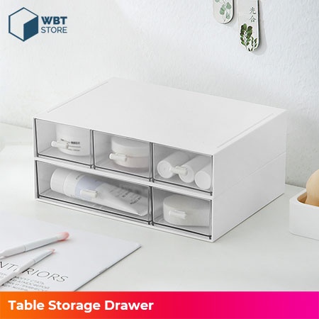 Desktop Drawer Box / Table Storage Organizer / Stationery Organiser ...