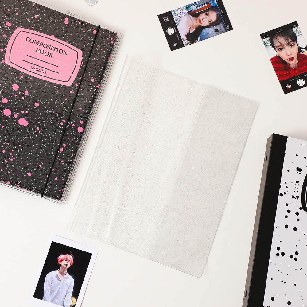 A5 Album Protective Cover Album Cover A5 Transparent Glitter Album Case ...