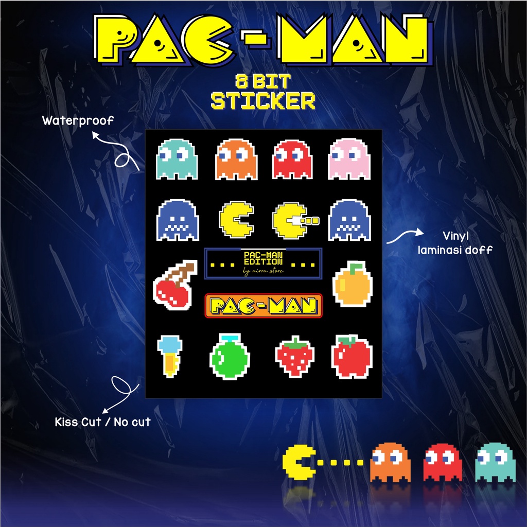 Pacman sticker (8 bit sticker) | Shopee Malaysia