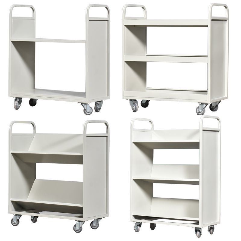 Library Book Trolley Two-Layer Flat Three-Layer V-Type W-Type Mobile ...