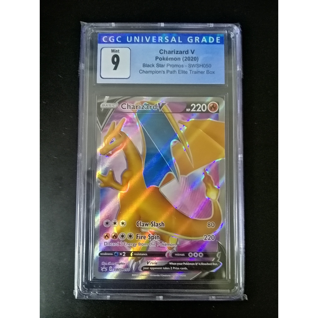 CGC 9 Pokemon TCG Card - Charizard V - SWSH050 - Full Art Promo ...