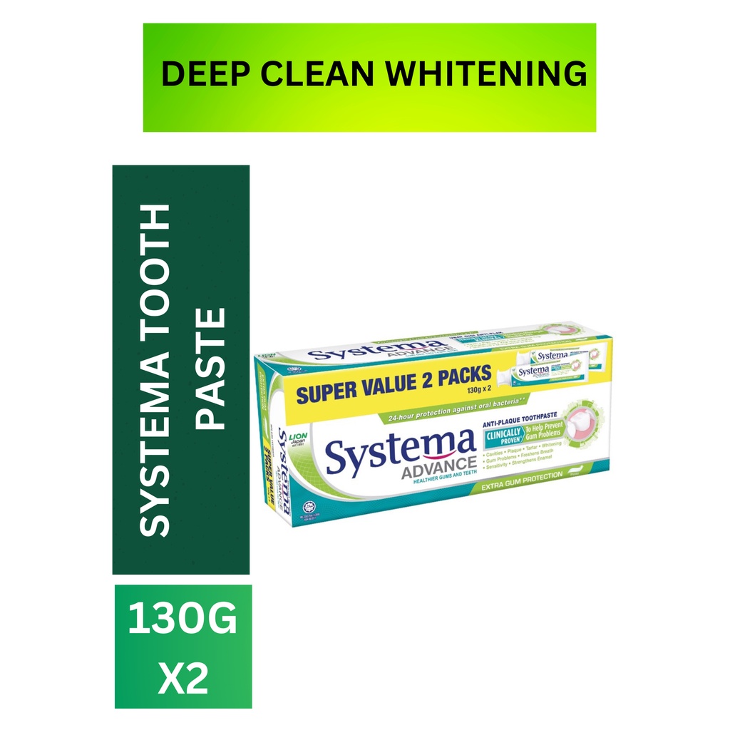 SYSTEMA Advance Toothpaste - Extra Gum Protection Super Value (2x130g ...