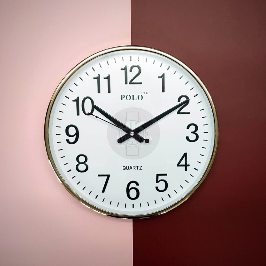 POLO PLUS 9159/2955 Original Analog Quartz Large Size Wall Clock Silent ...