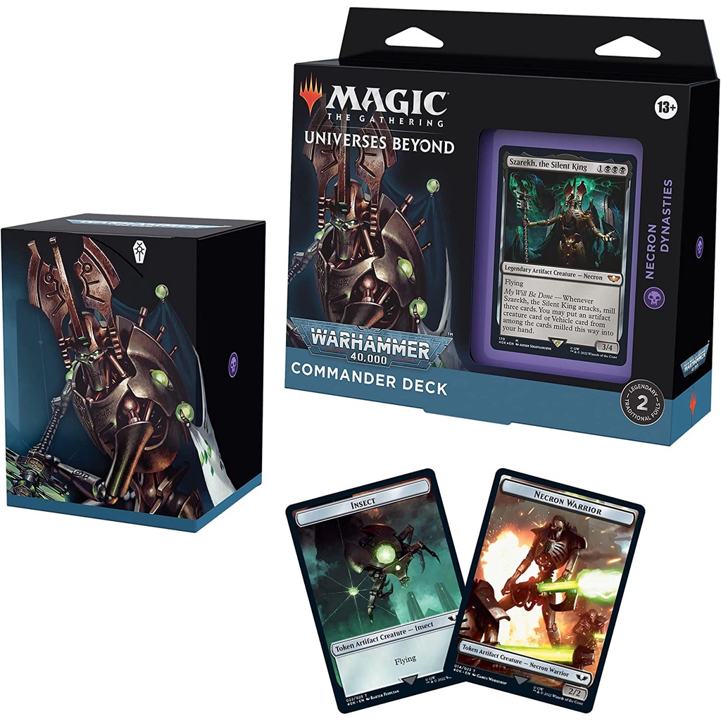 MAGIC THE GATHERING WARHAMMER 40000 COMMANDER DECK NECRON DYNASTIES ...