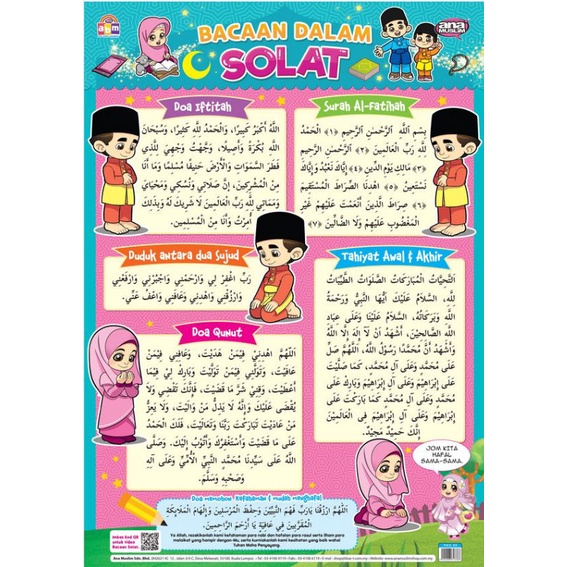 Koleksi Poster ANA MUSLIM Abm Alat Bantu Mengajar Abc 123 Jawi Alif Ba ...