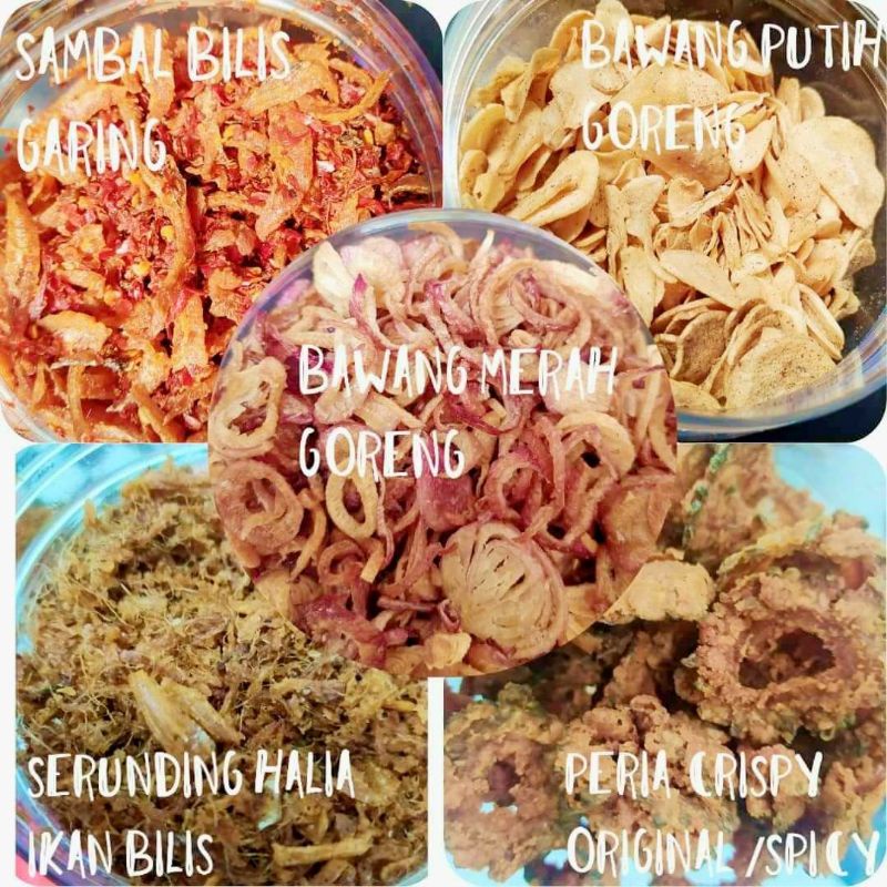 🔥MAKANAN PANTANG🔥SERUNDING HALIA IKAN BILIS PERIA CRISPY PEDAS BAWANG ...