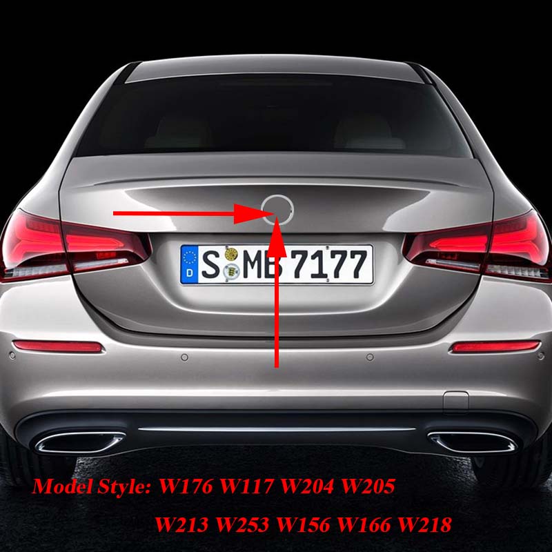 3 Pins Original Middle Car Rear Trunk Star Logo For Mercedes W205 W204 ...