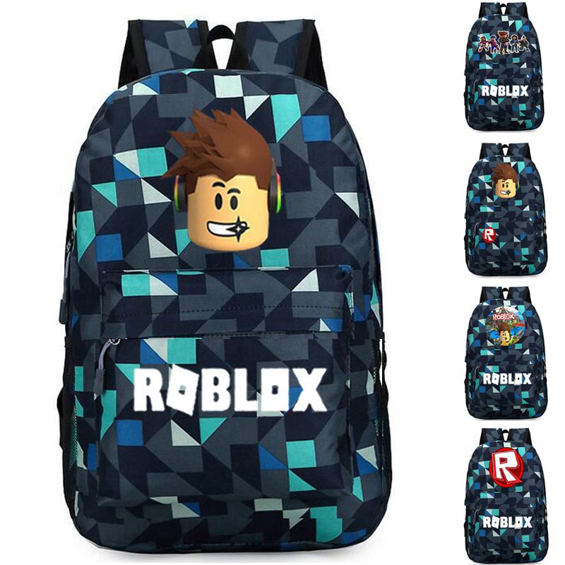BaruNew Roblox Bag Sekolah Kid's School Bag Travel Backpack for Lelaki ...