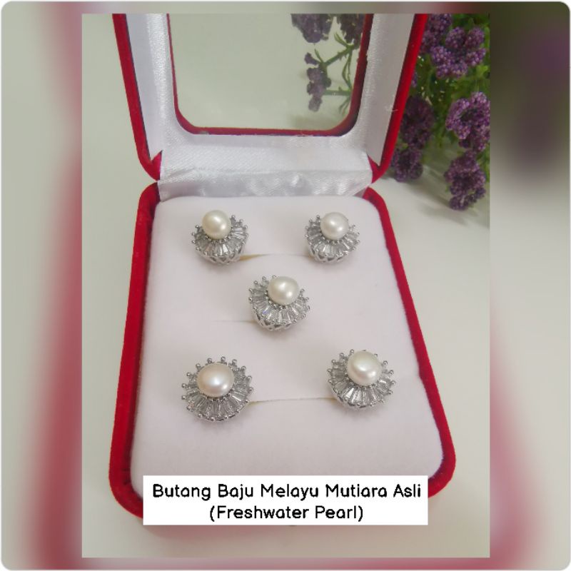 BUTANG BAJU MELAYU MUTIARA ASLI SABAH HIGH QUALITY (FRESHWATER PEARL ...