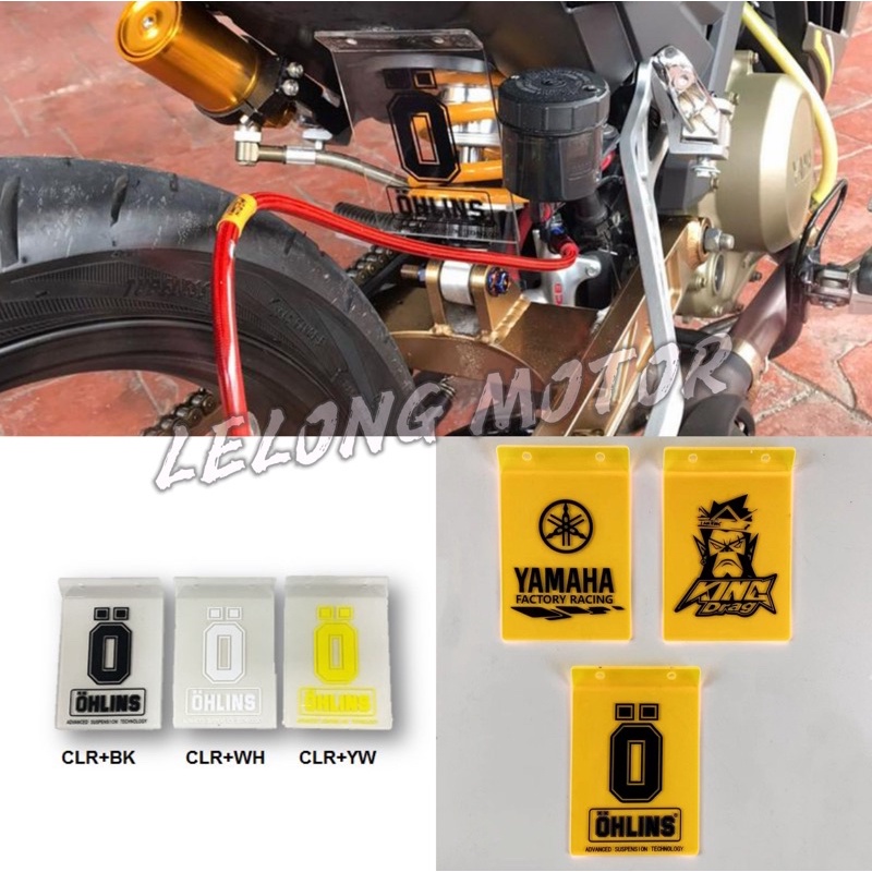 OLN King drag bossku plate cover monoshock papan monoshock cover curve ...