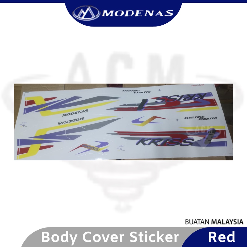 MODENAS Kriss Body Cover Set Coverset Stripe Strike Sticker 1 2 FL 1FL ...