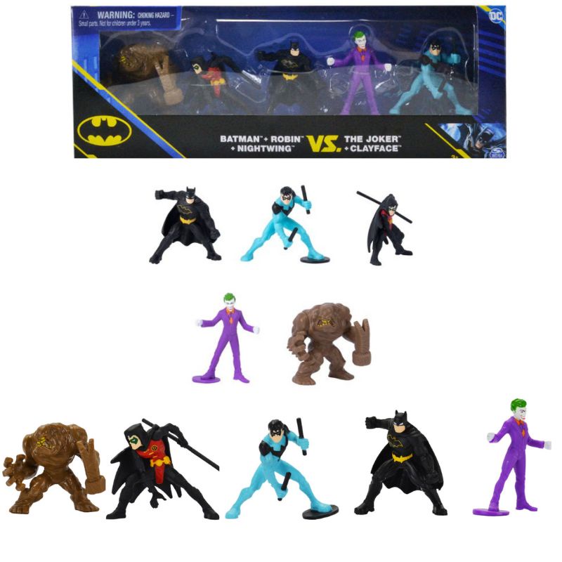 Set of 5 Batman characters including Batman + Robin + Nithtwing VS The ...