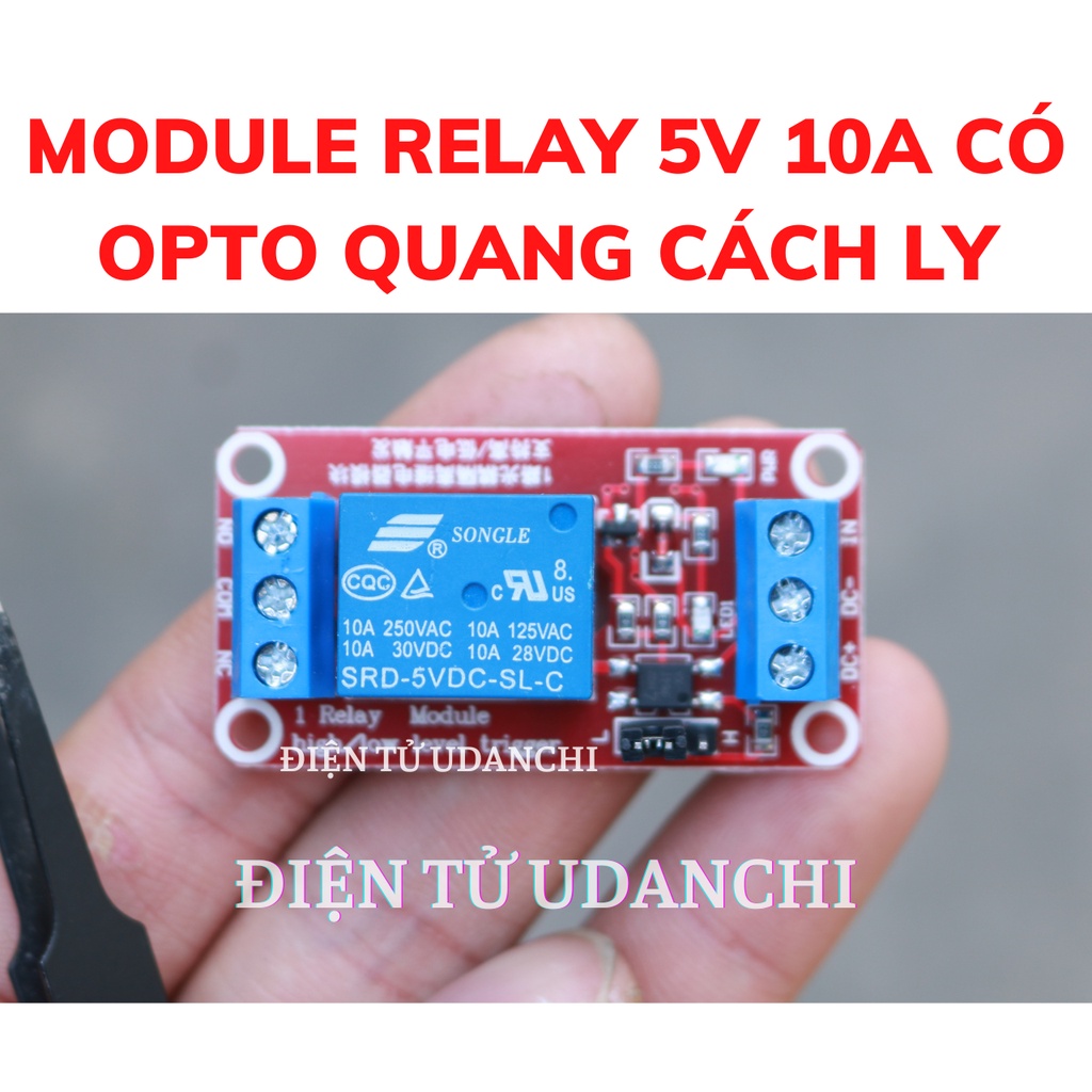 5vdc Relay Module with isolated optical opto - 2 trigger modes H/L ...