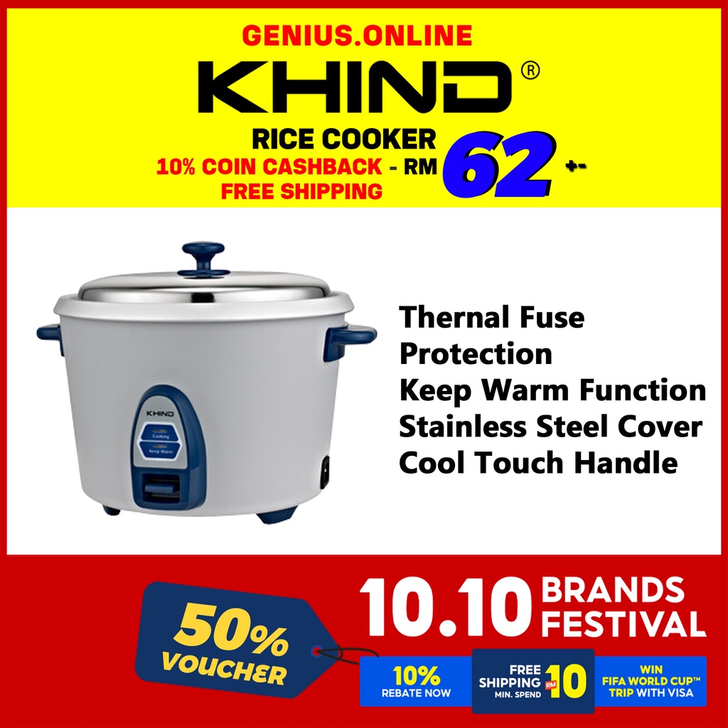 KHIND Rice Cooker (0.6L) RC806N | Shopee Malaysia