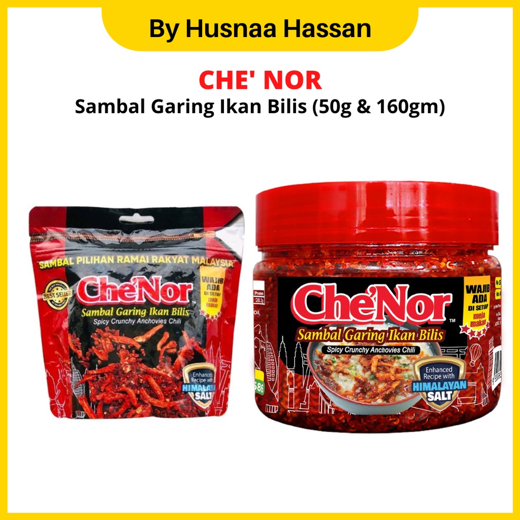 CHE' NOR Sambal Garing Ikan Bilis (50g, 160g, 480g) Pouch Che Nor ...