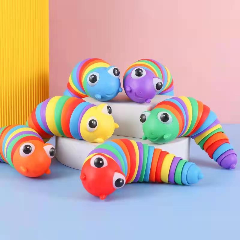 Colorful Slug Snail Seal Kawaii Transform Caterpillar Fidget Toys Adult ...
