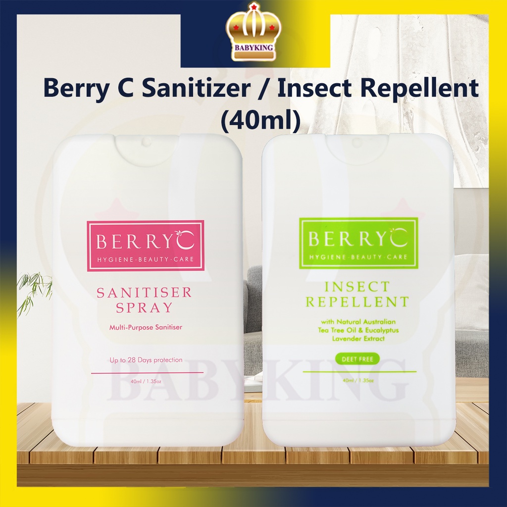 Original Berry C BerryC Pocket Spray Sanitizer Sanitiser Insect ...