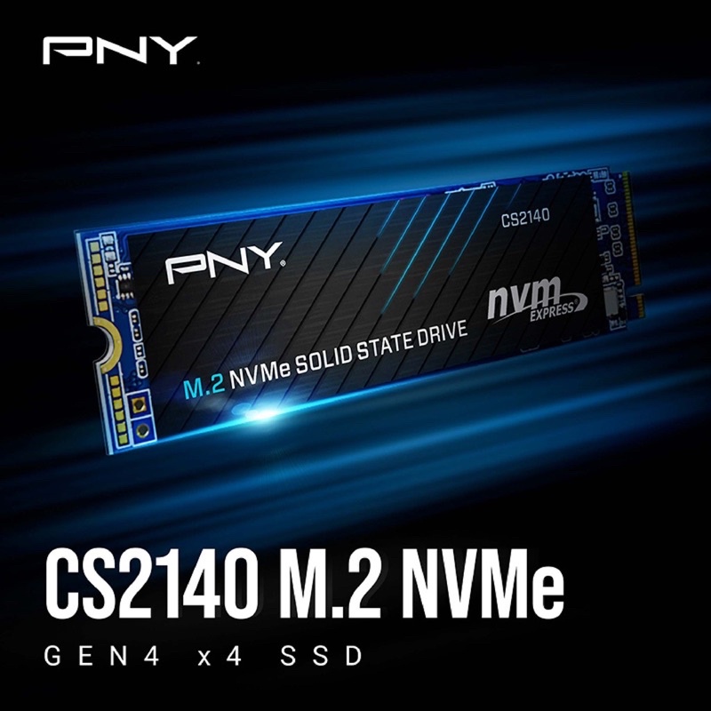 Pny CS2140 500GB 1TB M.2 2280 NVME PCIE GEN 4x4 SSD 5 Years Warranty ...