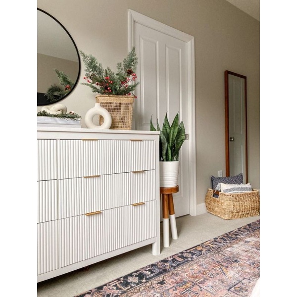 DIY Fluted Wall Panel / Wainscoting/ Nyatoh Wood/ ikea hack/ slat wall ...