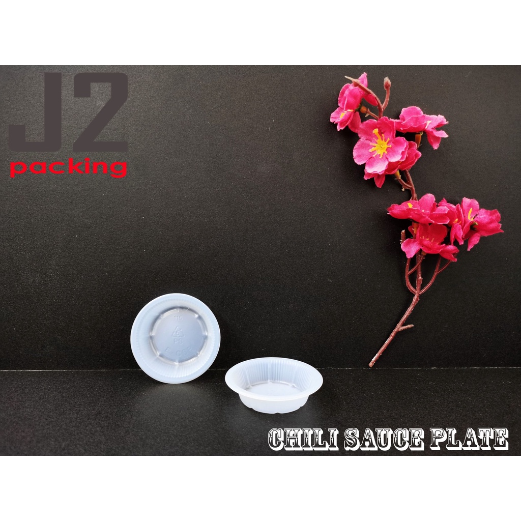 Disposable Plastic Sauce Chili Plate / Ketchup Sauce Plate / Pinggan ...
