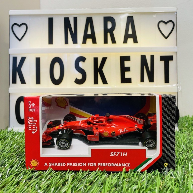 Shell Ferrari Collection 2019 The Ferrari SF71H - Bburago DieCast Cars ...