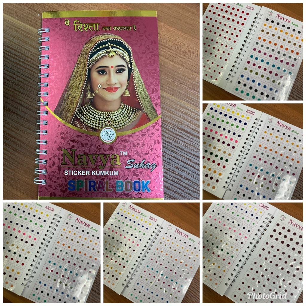 BD1 Bindi/ Pottu/ Sticker Pottu Booklet Original Navya Small size - 960 ...