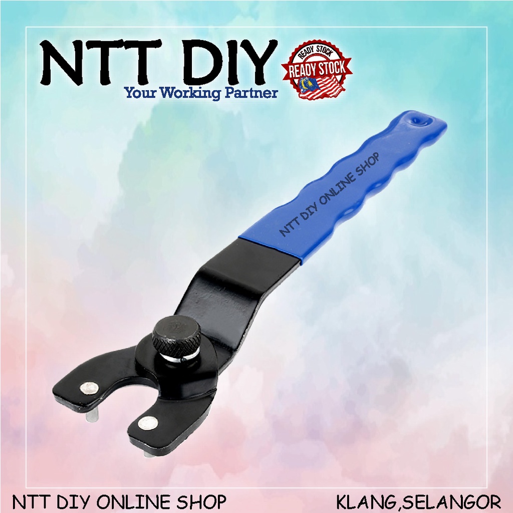 NTT DIY Adjustable Angle Grinder Key Pin Spanner Cutting Machine Wrench ...