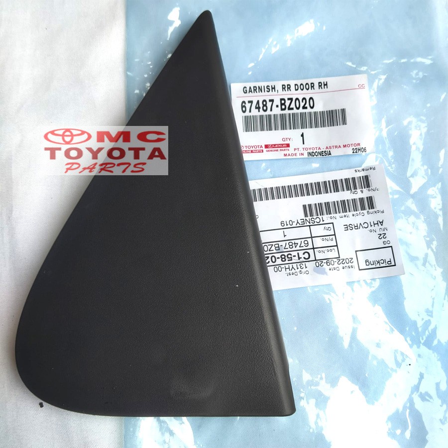 Rear Right Middle Outer Triangle Garnish Rush Terios 67487-BZ020 ...