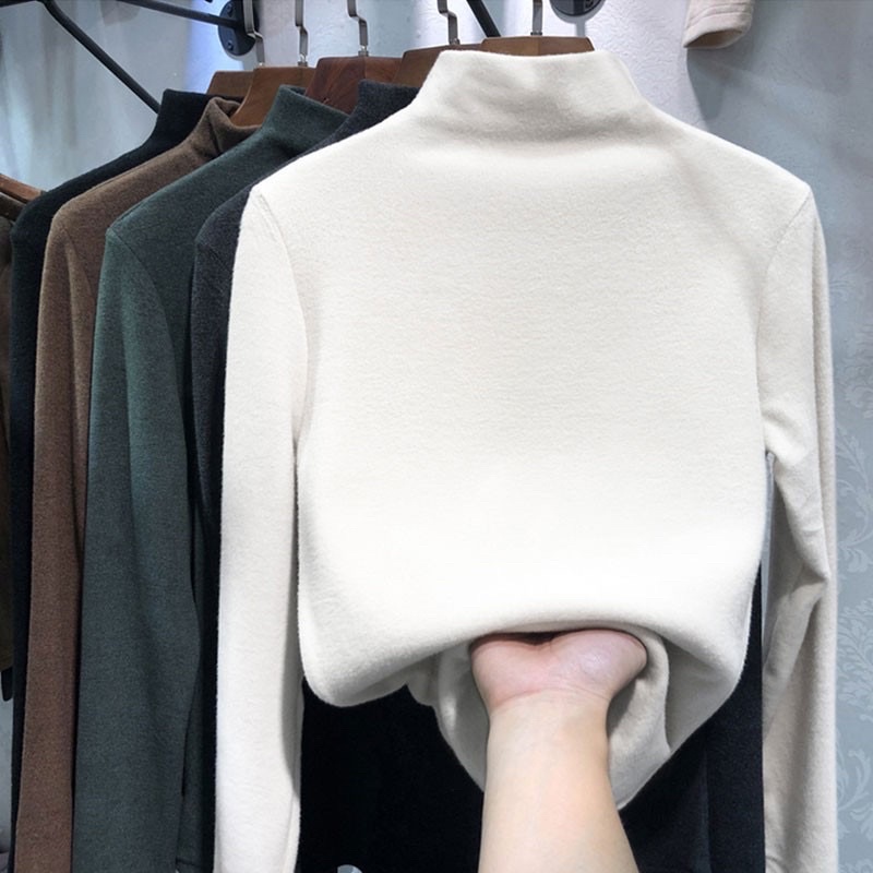 **Ready Stock** Size M-XXL Muslimah Turtle Neck Inner Blouse - Baju ...