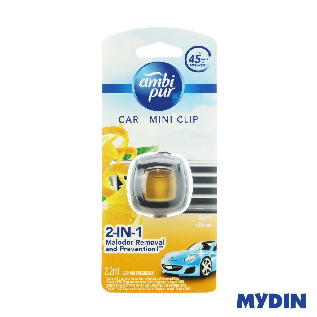 Ambi Pur Car Mini Clip Car Air Freshener (2.2ml) - 7 Variants | Shopee ...