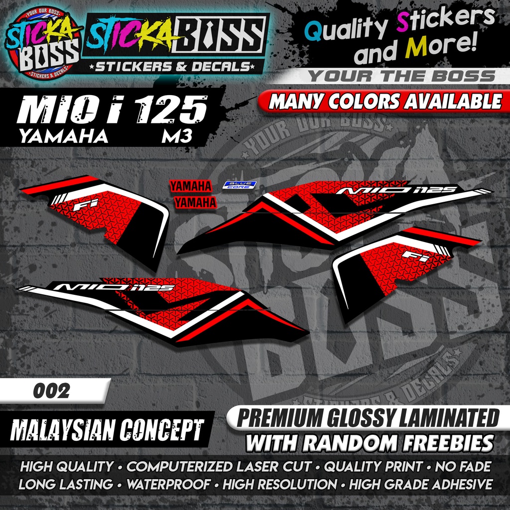 Mio i 125 Decals M3 (Malaysian Concept)【WITH FREEBIES】 | Shopee Malaysia