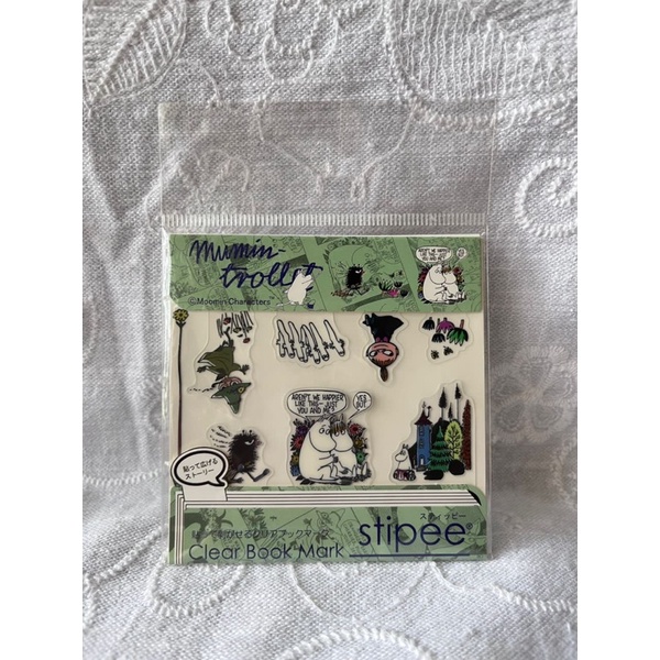 Moomin character clear book mark stipee cute cartoon bookmark student ...