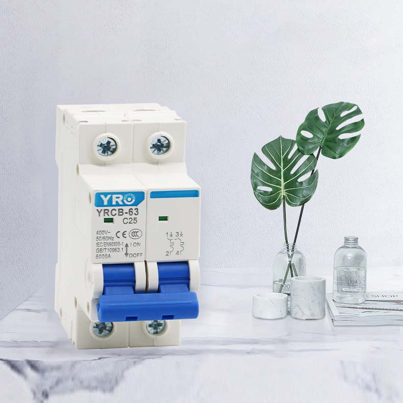 YRCB-63 10A 16A 20A 25A 32A 40A 50A 63A 2P AC 400V Mini Circuit Breaker ...