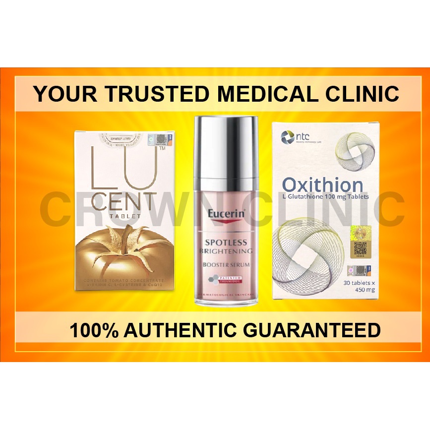 Eucerin Spotless Brightening Booster Serum 30ml + Lucent Oral Supplement 30' + Oxithion 30' Tab ...