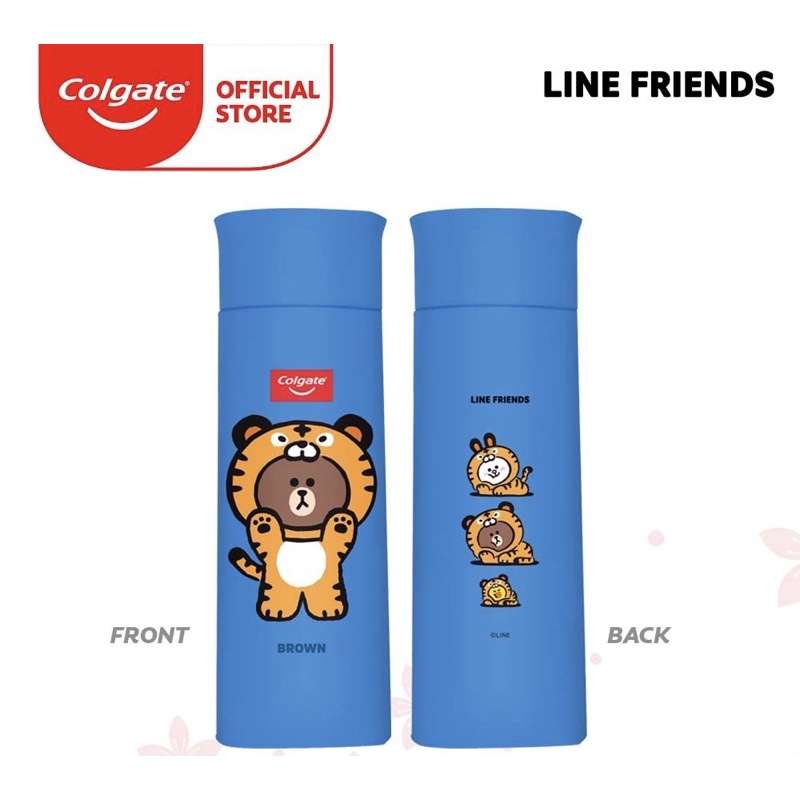 COLGATE ORIGINAL LINE FRIENDS GLASS BOTTLE 2022 | Shopee Malaysia
