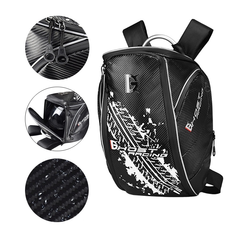 Original Ghost Racing Motorcycle Riding Bag Backpack Helmet Carrier ...