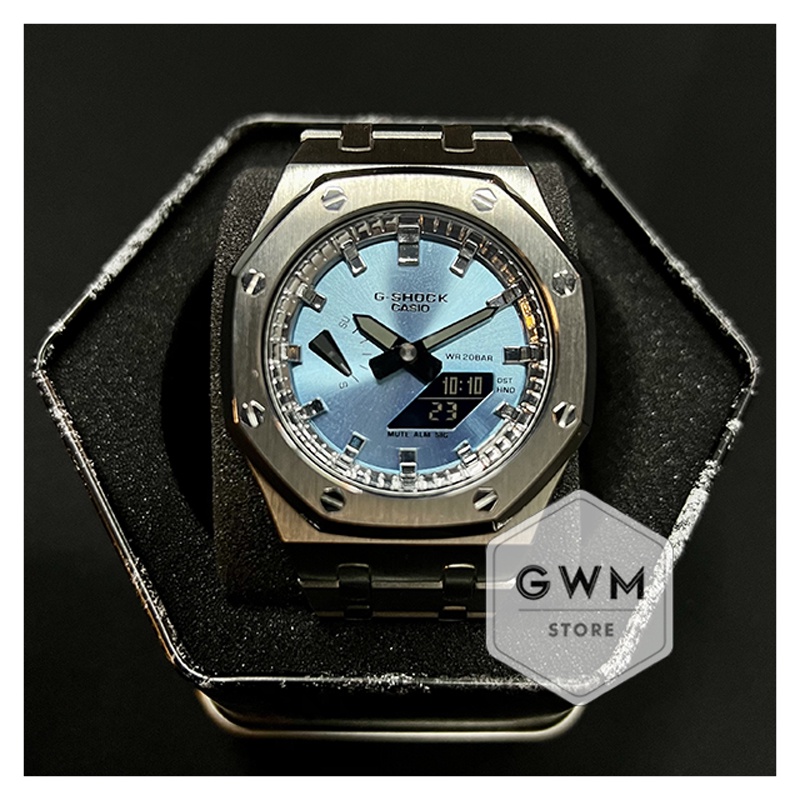 [PRE-ORDER] Casio G-Shock "Full Metal CasiOak Custom" Light Blue (Full ...