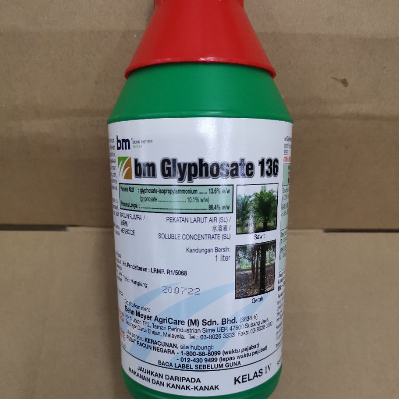 RACUN RUMPAI BEHN MEYER BM GLYPHOSATE 136 1LITRE | Shopee Malaysia