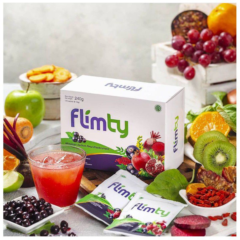 Flimty FIBER ORIGINAL 1 BOX 16 SACHET Slimming DIET Drug BPOM HALAL ...