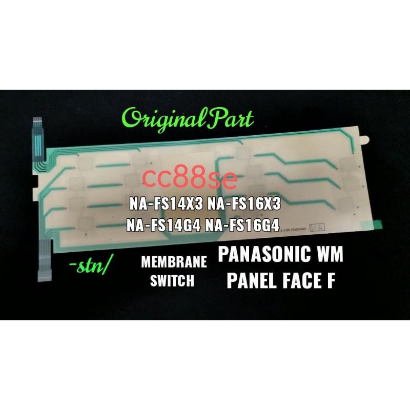 PANASONIC WASHING MACHINE PANEL FACE F MEMBRANE SWITCH NA-FS14X3 NA ...