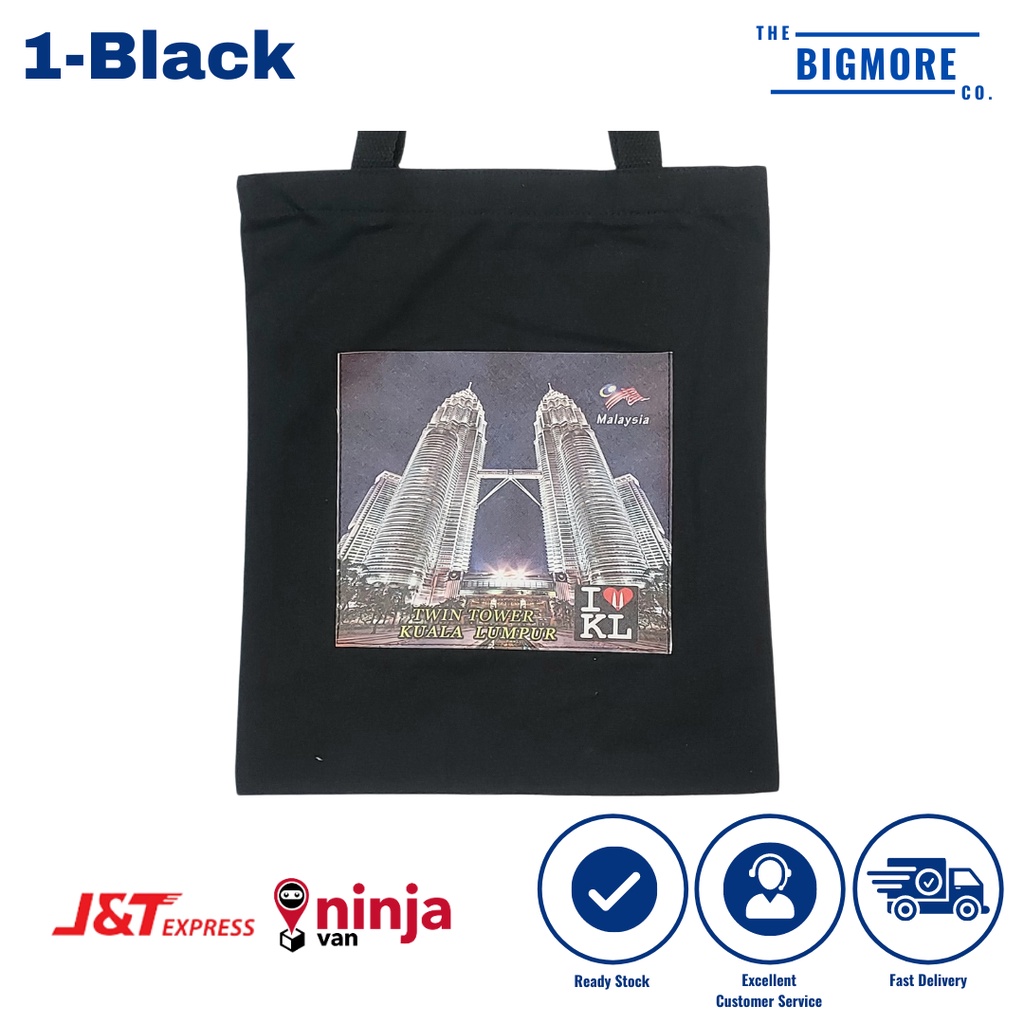 💙Ready Stock💙 40 Designs I Love KL Tote Bags We Are Malaysians City ...