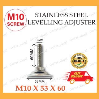 M10 ADJUSTABLE LEVELING STAND STAINLESS STEEL BASE FLOOR MOUNTED ...